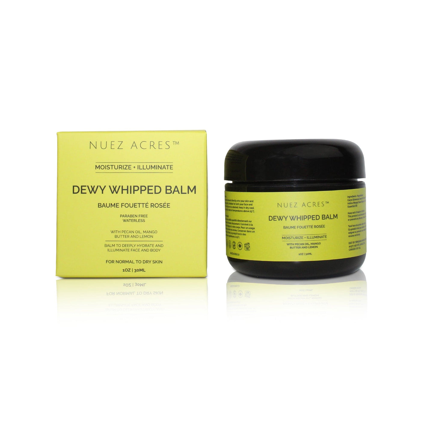 Moisturizing Dewy Whipped Body Balm with Pecan Oil & Mango Butter| Nuez ...